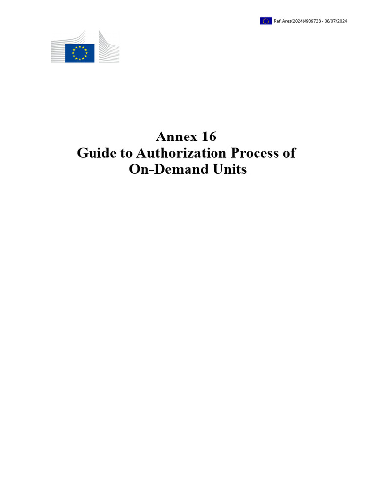 Annex 16 OD Units Authorization Guide.v.1.0 - V1 | PDF | Economies