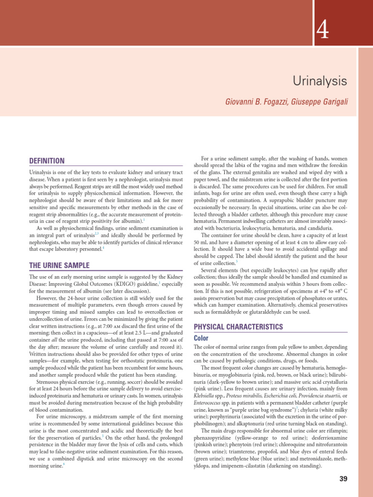 4. Urinalysis | PDF