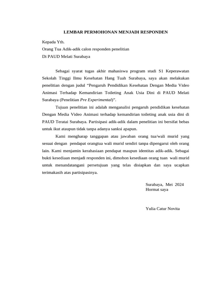 Informed Consent for Research on Toileting | PDF | Wellness