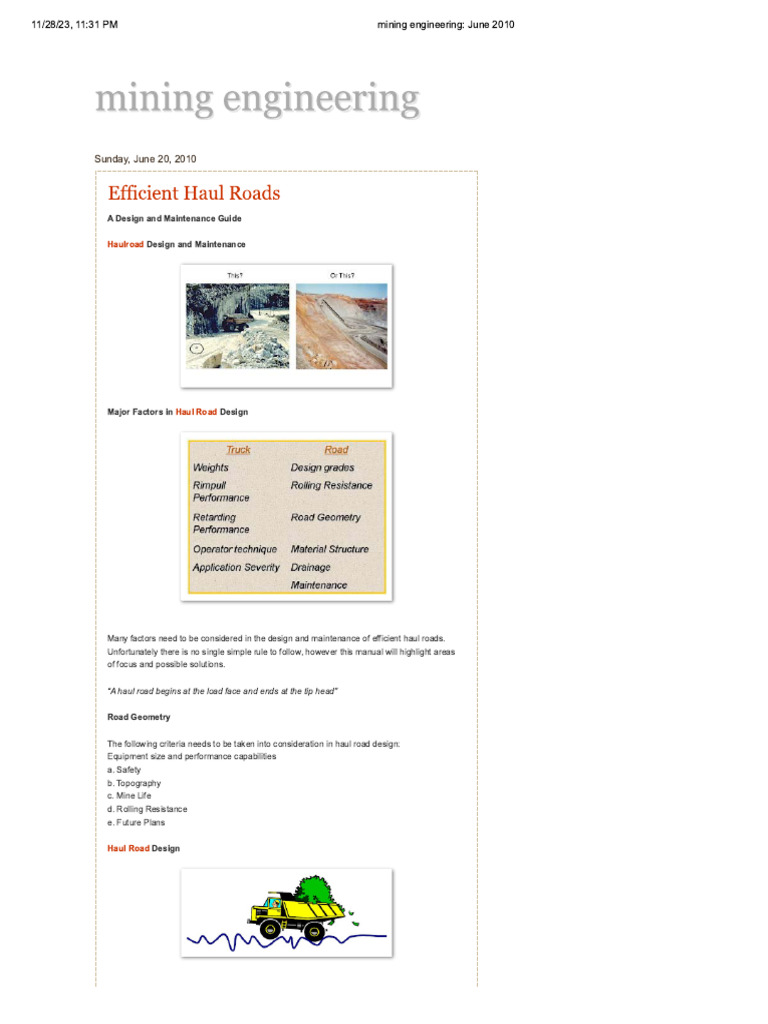 Mining Engineering - June 2010 | PDF