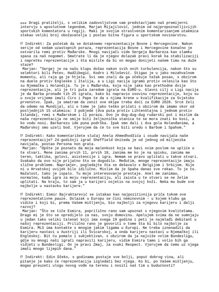 Marjan - Intervju | PDF