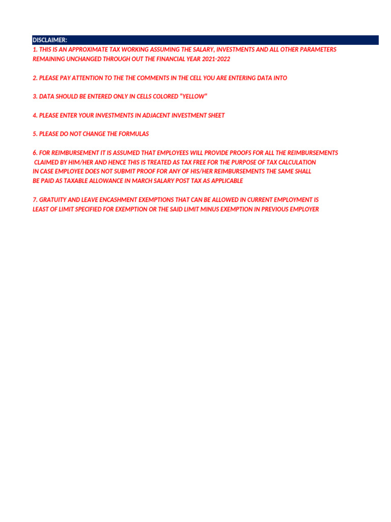 Tax Simulator 24-25 | PDF