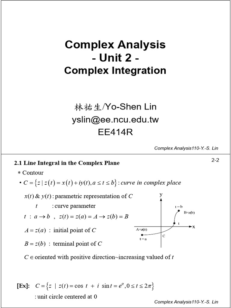 Complex Analysis110 - Unit 2 | PDF