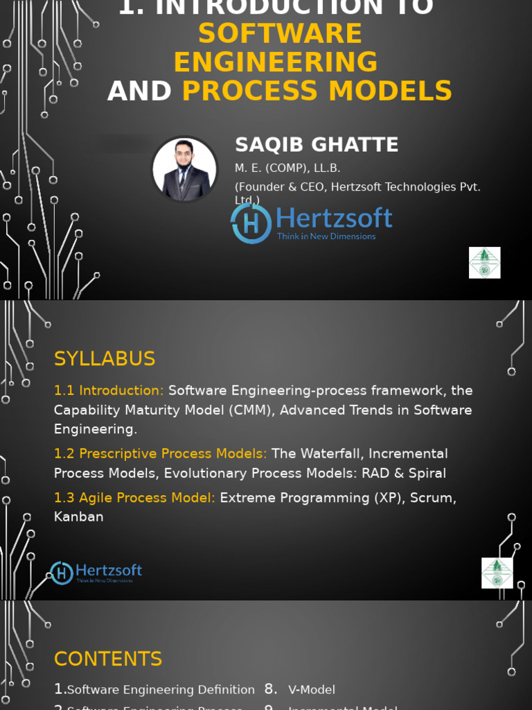 Introduction To Software Engineering and Process Models | PDF