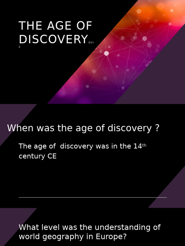 The Age of Discovery Quiz | PDF