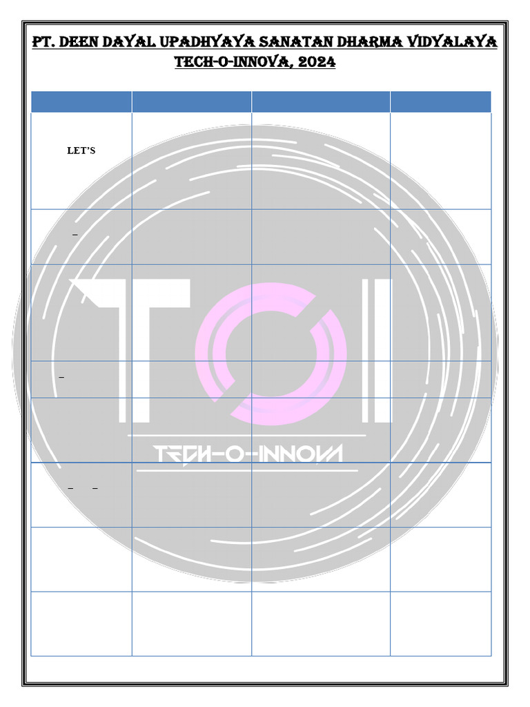 School Event Incharge Volunteere 2024 | PDF