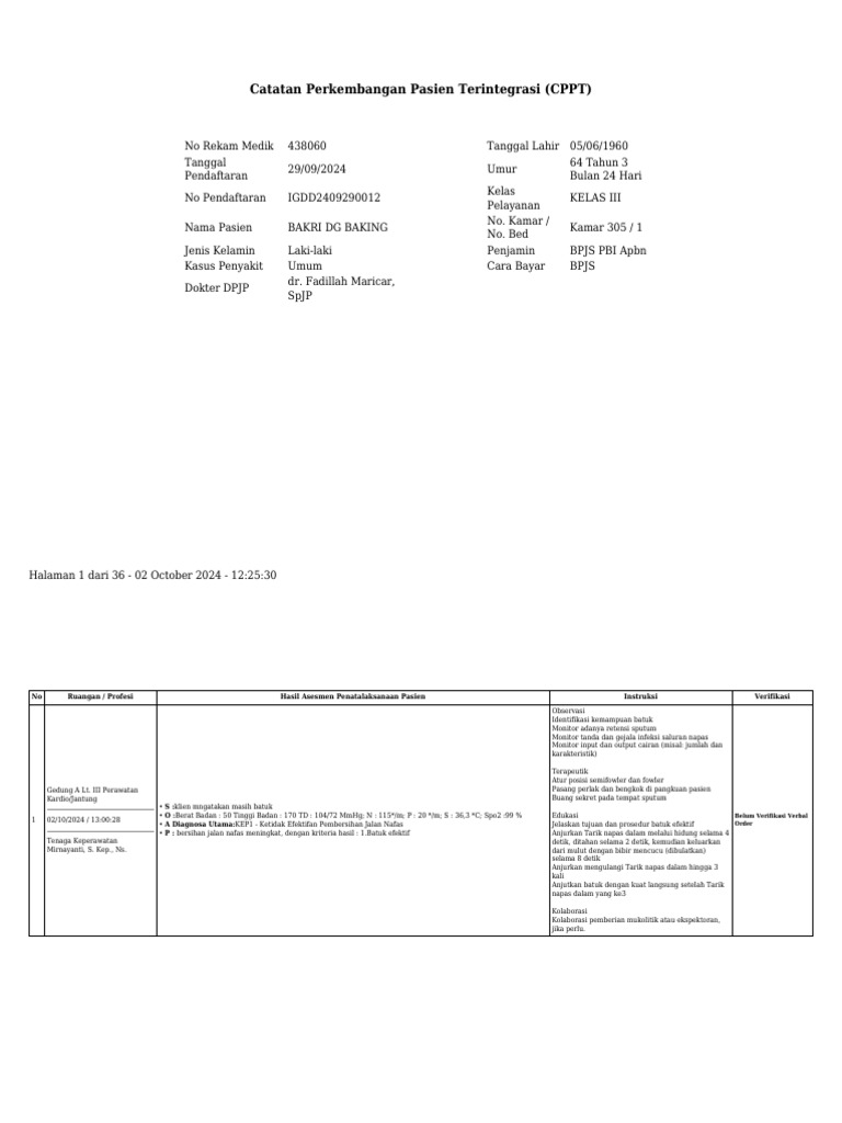 Cetakan CPPT-1 | PDF