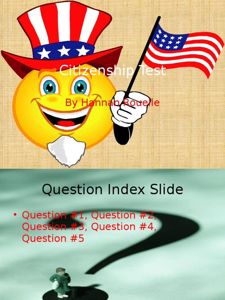 US Citizenship Test Questions & Answers | PDF