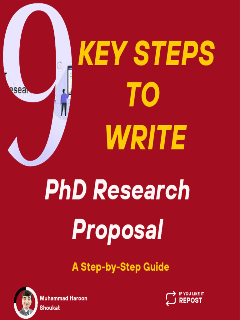 9 Key Steps To Write A PHD Research Proposal | PDF