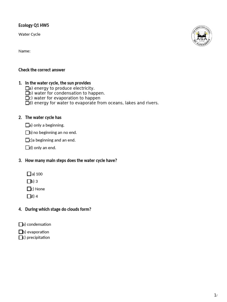 Ecology Q1 HW5 | PDF