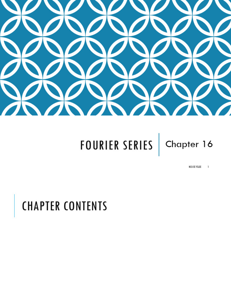 Ch16 Fourier Series | PDF