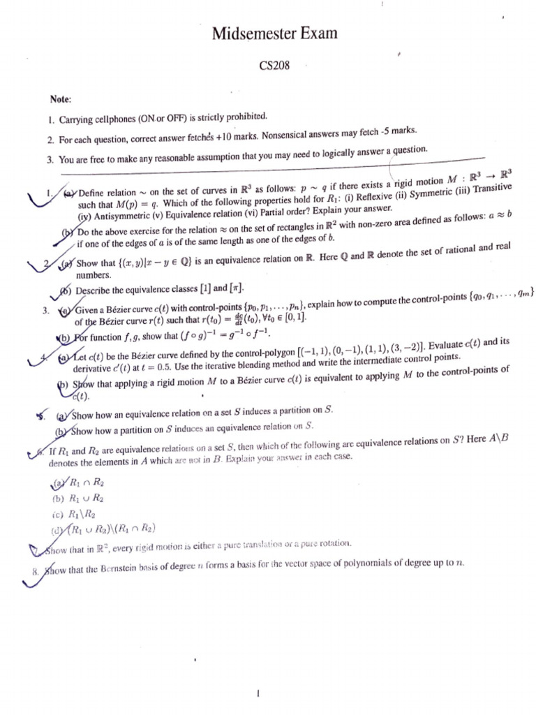 Midsem CS208 2024 AdityaTayal | PDF