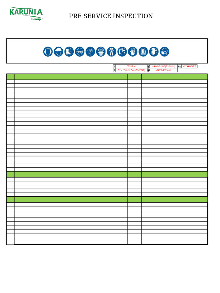 FRM02-002A-KAI-PLT-2023 Rev 02 Form Checksheet Inspection Equipment | PDF
