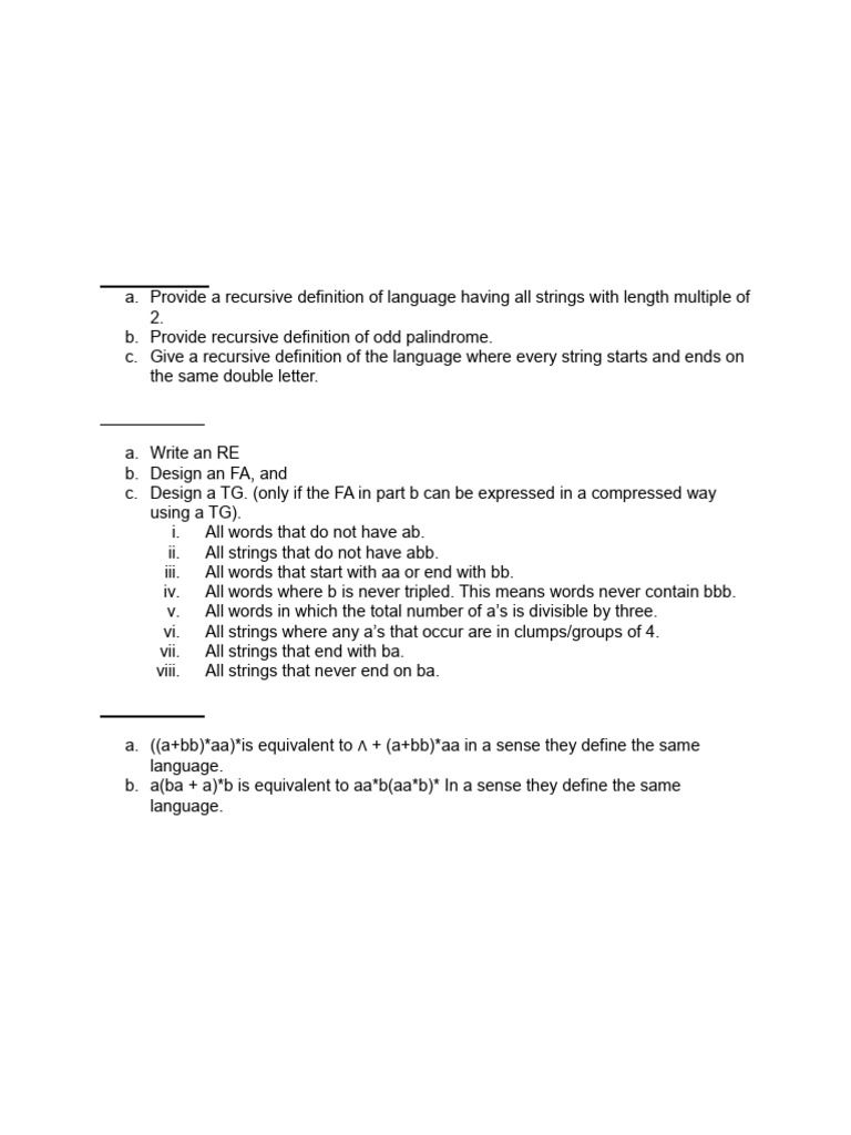 ToA Assignment No 1 | PDF