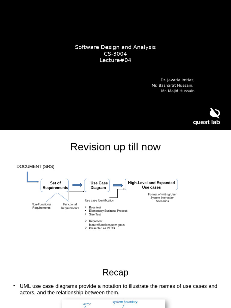 SDA-Lect04-Fall2024-Brief and Fully Dresses Use Cases | PDF