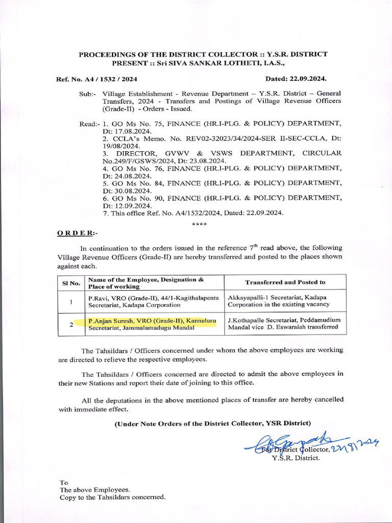 VRO GRADE 2 ORDERS | PDF