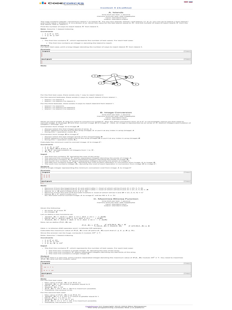 Problems 4 - Codeforces | PDF