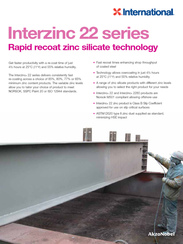Interzinc 22 Product Brochure | PDF
