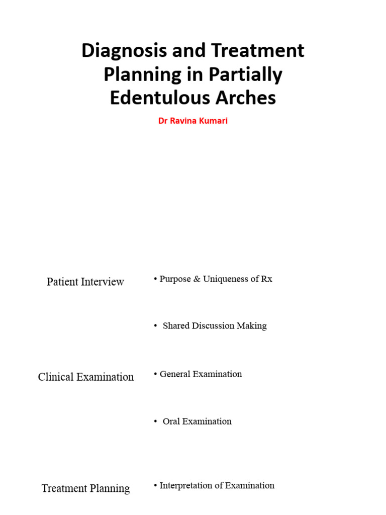 Diagnosis & Treatment Planning RPD.docx | PDF