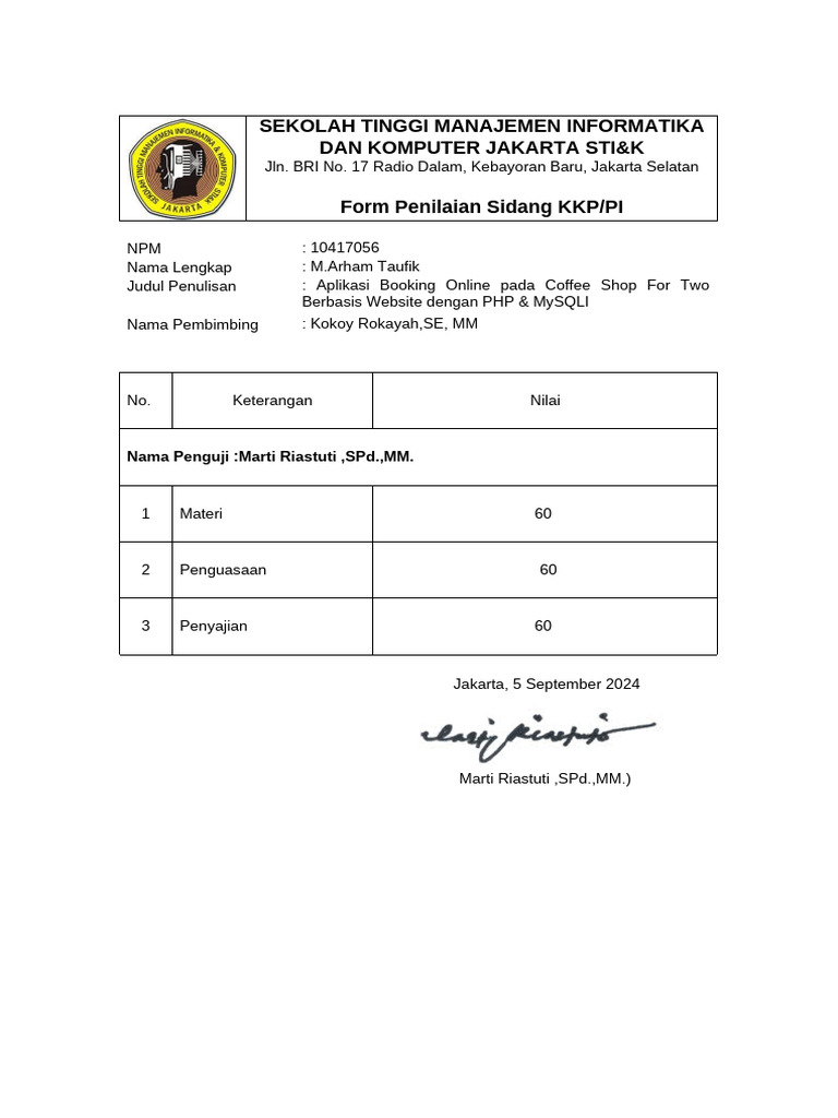 NPenguji Marti R - M.Arham Taufik - 25 | PDF