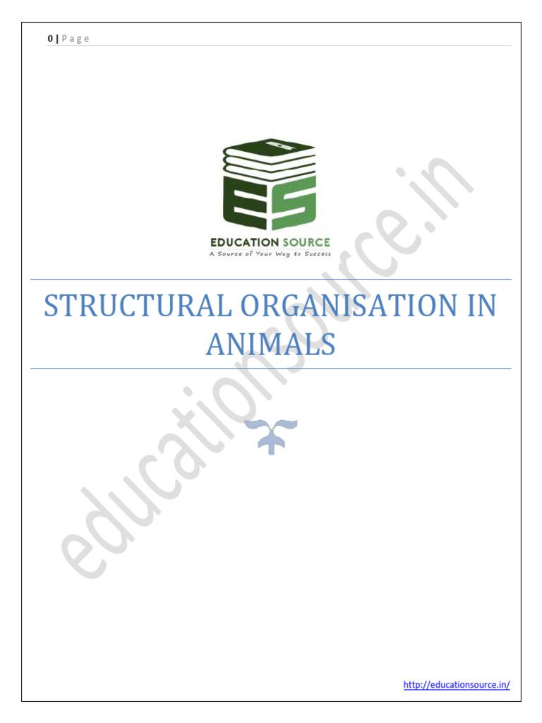 Class 11 Biology Chapter 7STRUCTURAL ORGANISATION in Animals | PDF