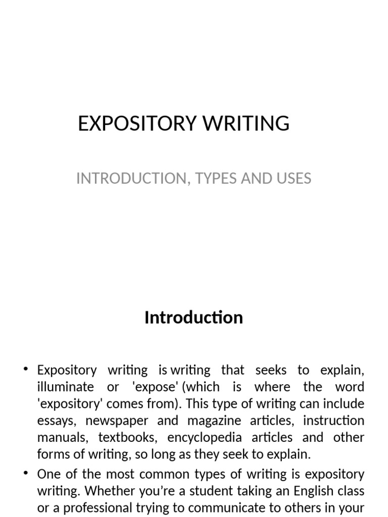 Expository Writing - Docx1 | PDF | Essays | Career & Growth