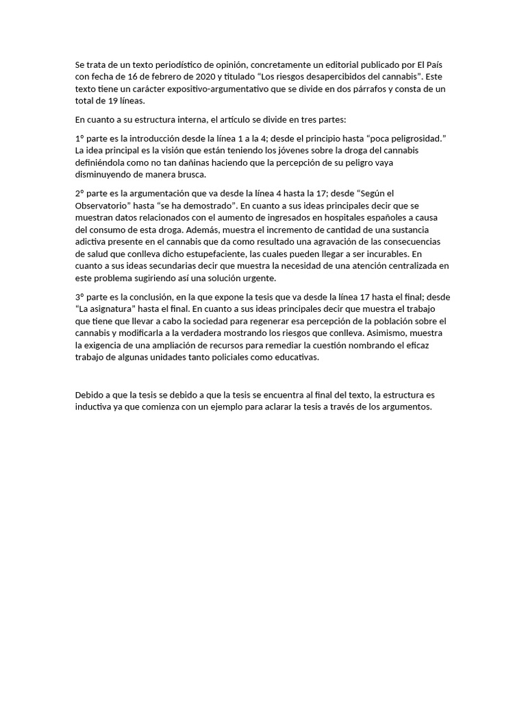 Riesgos Del Cannabis | PDF