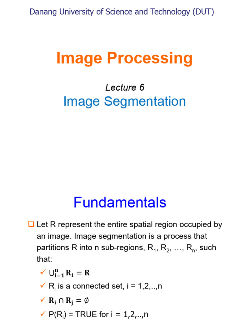 IP 5 Segmentation | PDF | Multidimensional Signal Processing | Computer Vision