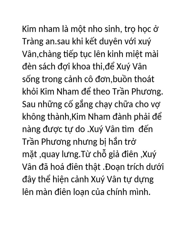 Kim Nham Là M T Nho Sinh | PDF
