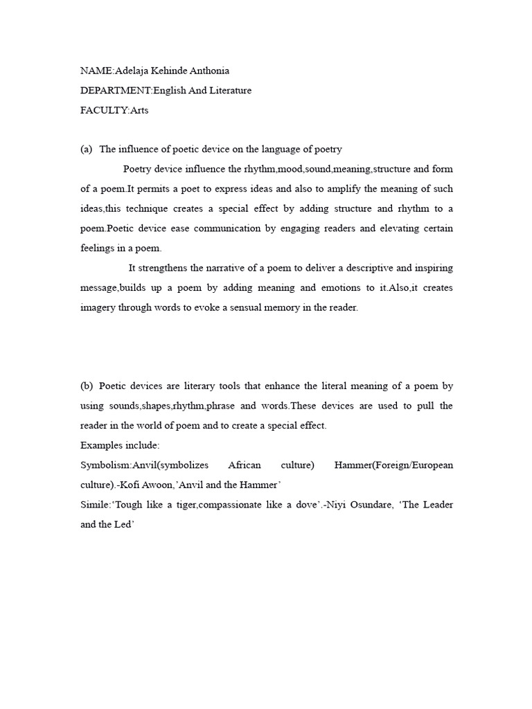 Poetic Device Merged | PDF