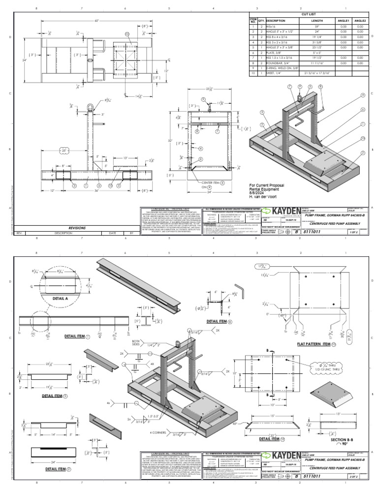 Pump Frame - Gorman Rupp 64C60S-B | PDF