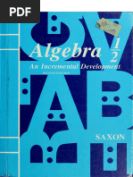 Saxon Algebra 1 | PDF