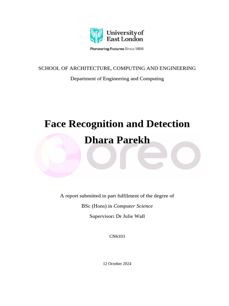 Face Detection and Recognition | PDF