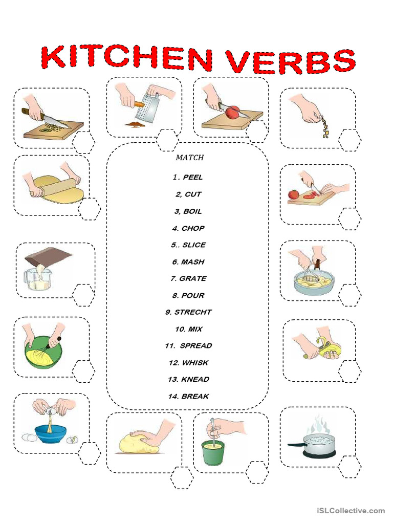 KITCHEN VERBS | PDF