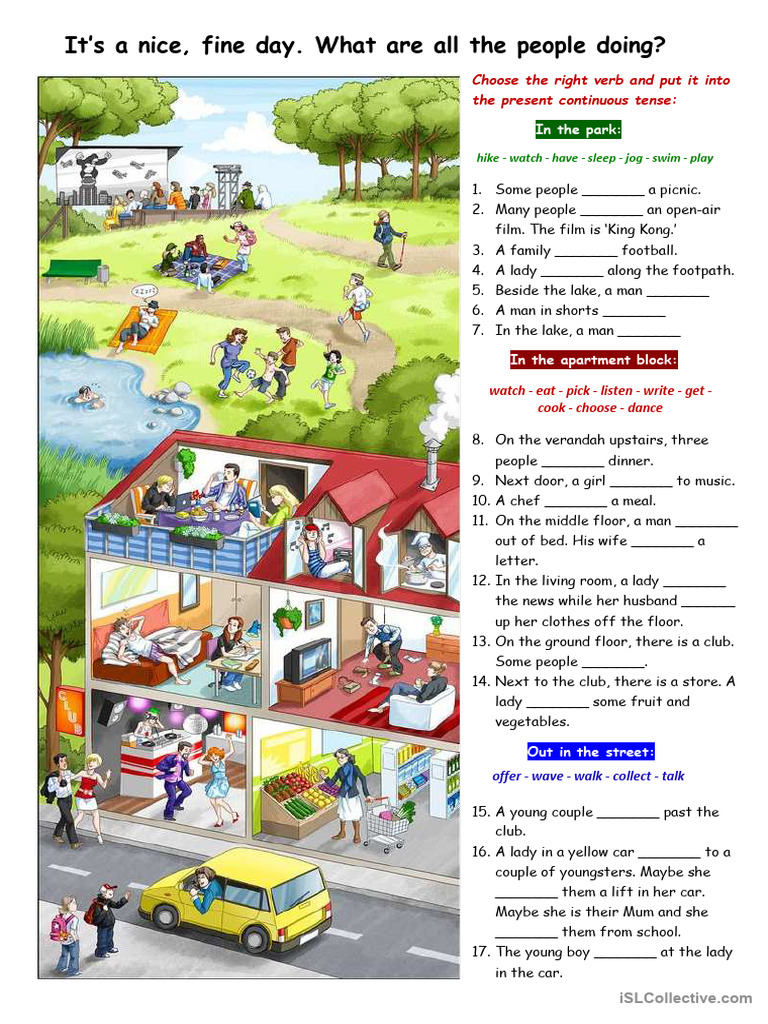 Picture Description Exercise | PDF