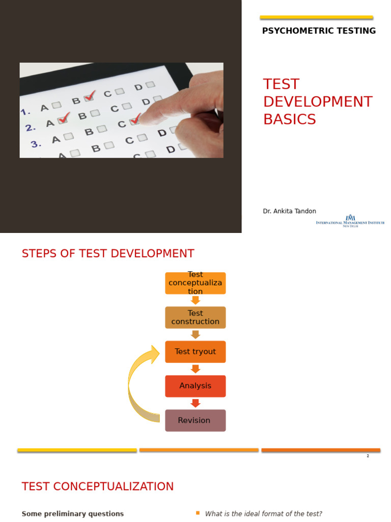 Test Development | PDF