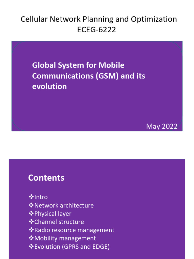 GSM Evolution: GPRS and EDGE Insights | PDF | Gsm | Business