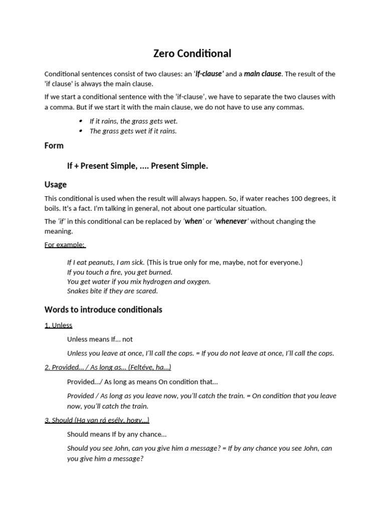 Zero Conditional | PDF