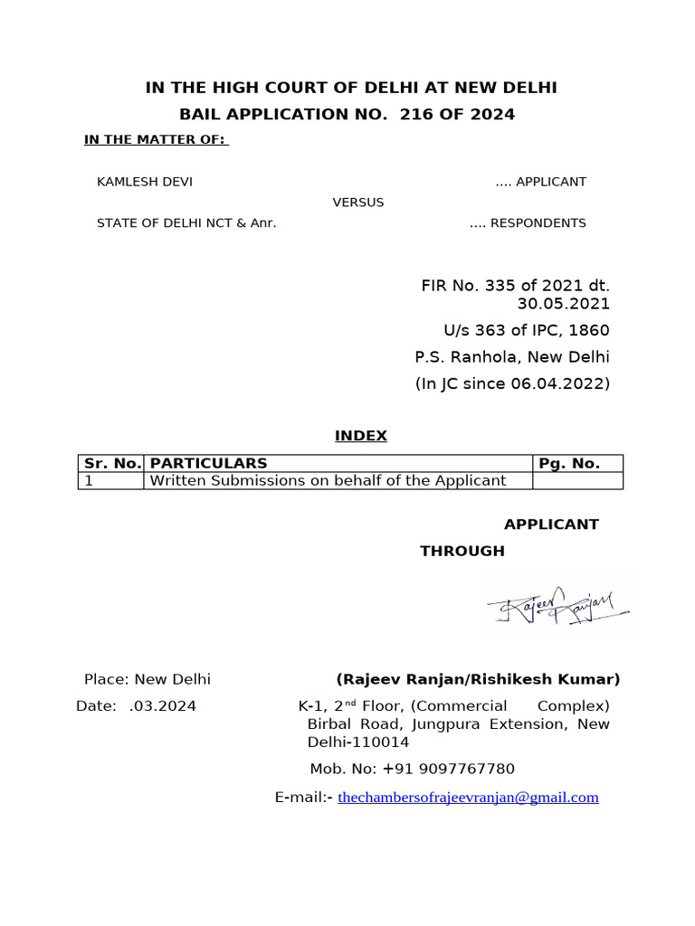 Written Submission | PDF