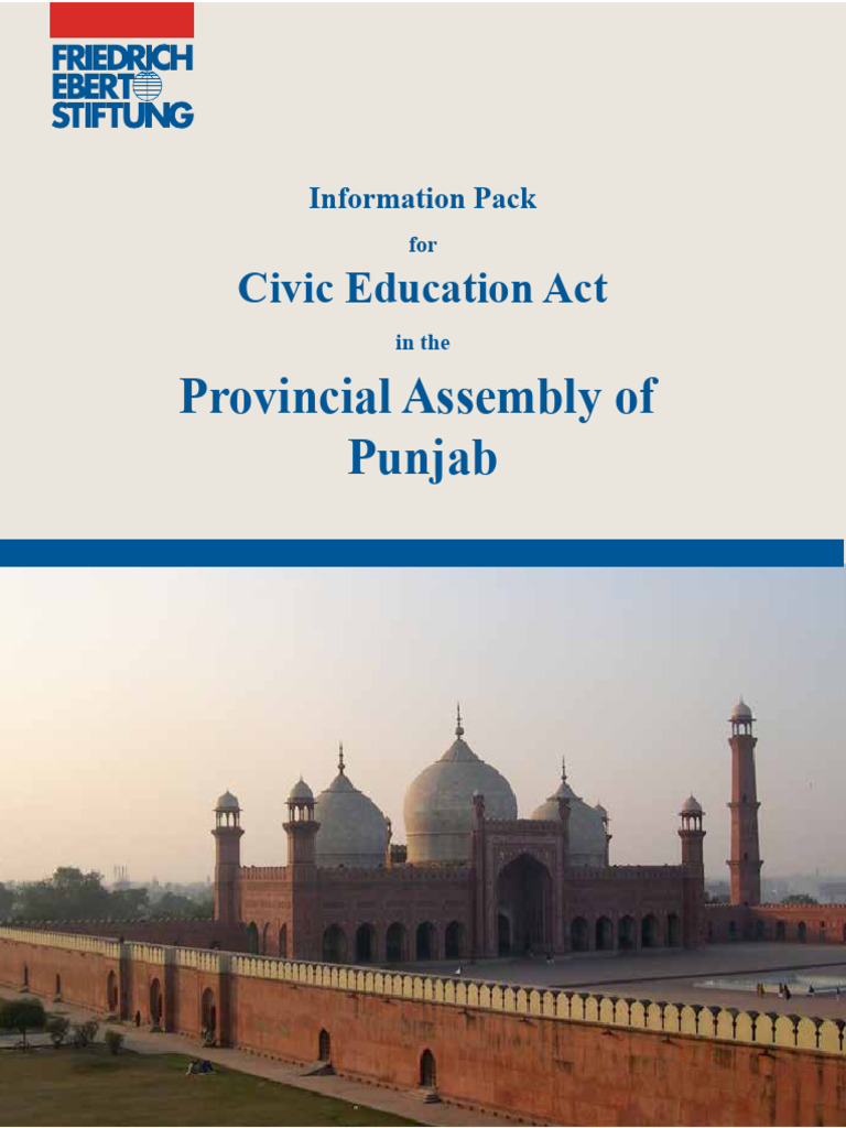 Provincial Assembly of Punjab: Civic Education Act | PDF