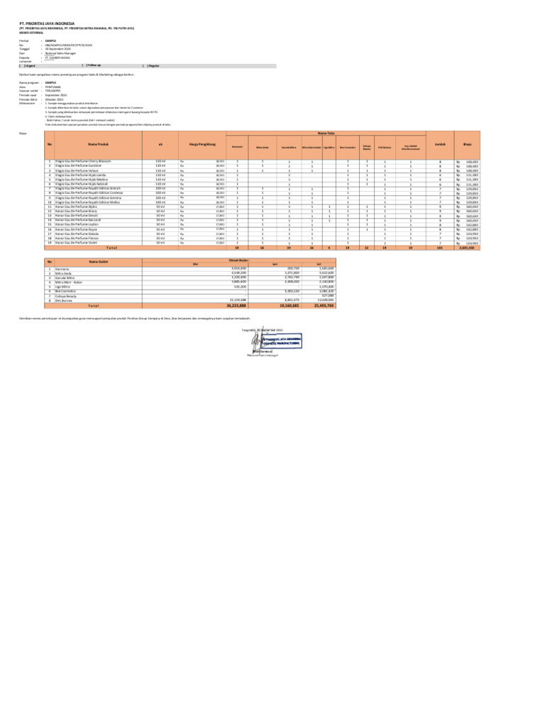 066 Sample NSM Ext PP Ix 2024 Pt. Sumber Waras | PDF