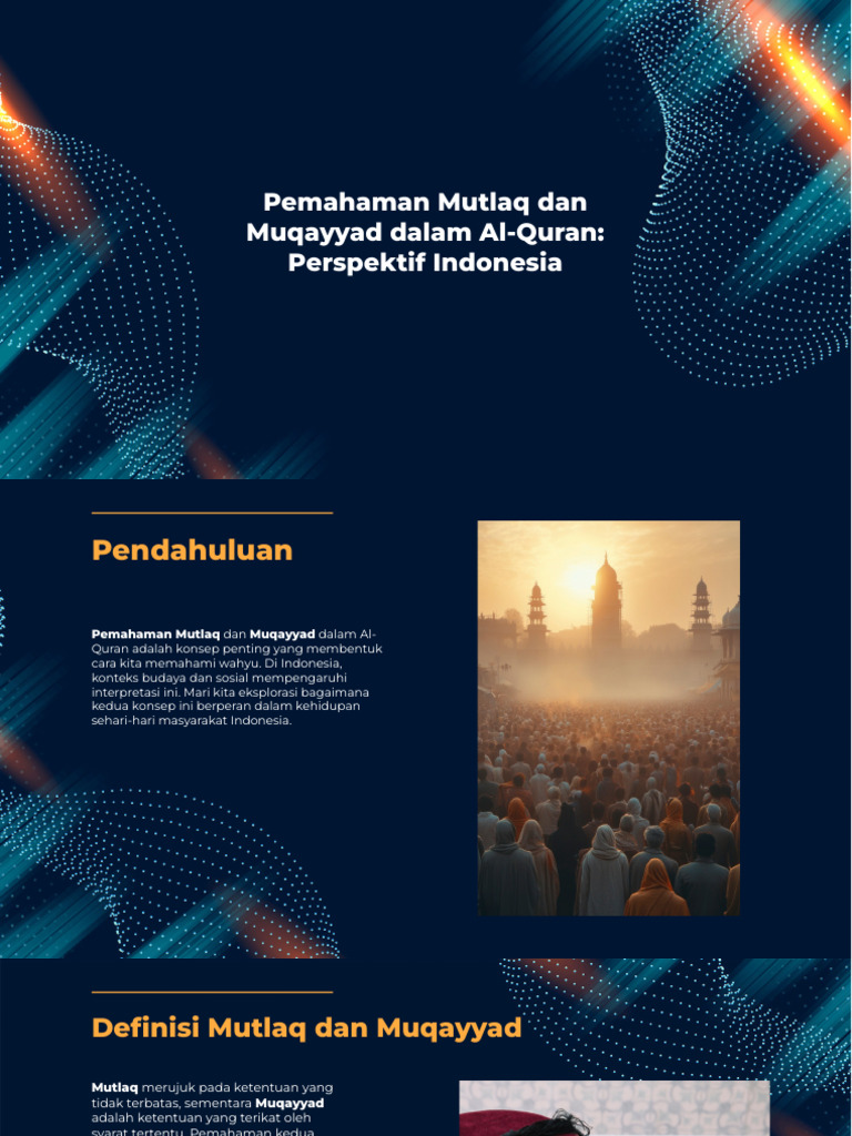 Wepik Pemahaman Mutlaq Dan Muqayyad Dalam Al Quran Perspektif Indonesia 20241009024907MoM4 | PDF