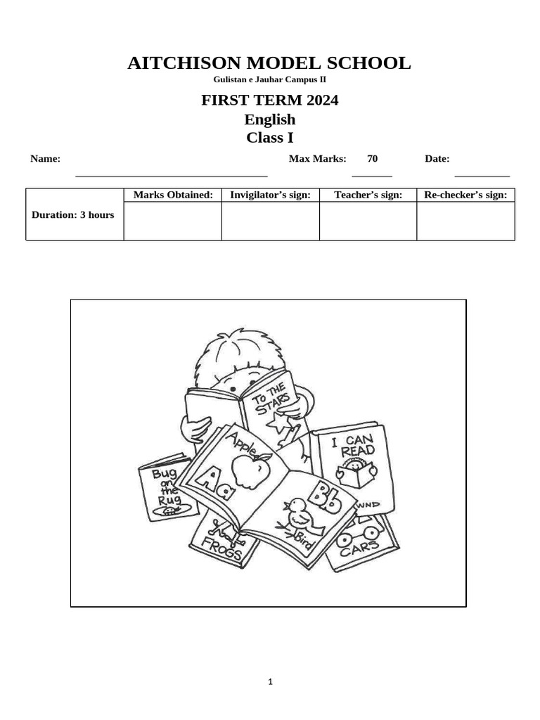 Grade 1 Computer First Term 1 1 Pdf