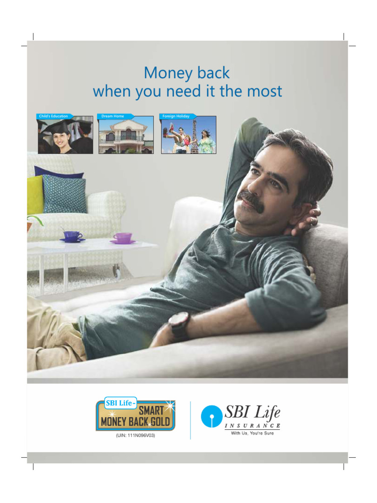 SBI - Life - Smart Money Back Gold - Single Pager - Hot - 03.01.2020 ...
