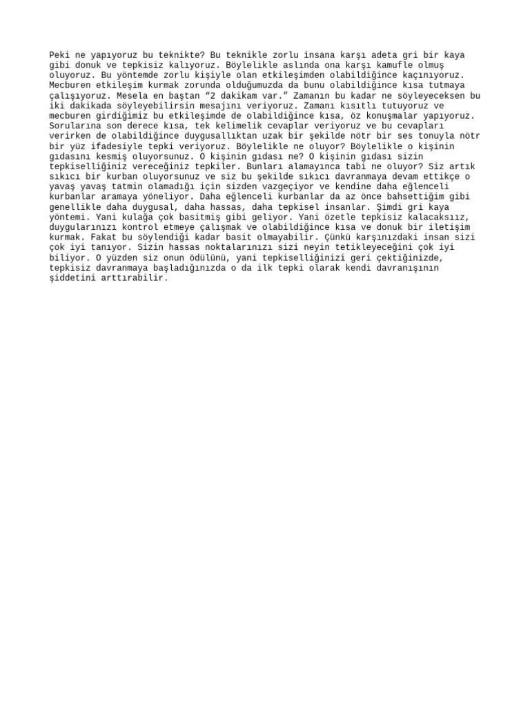 Grey rock technique 3 | PDF