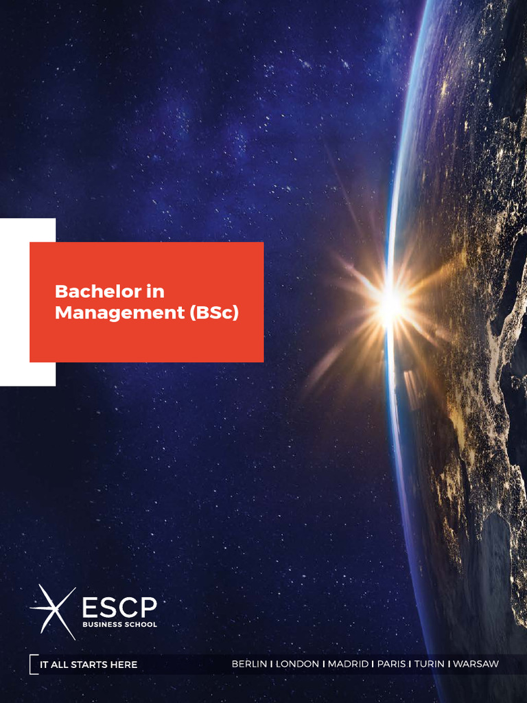 Bachelor In Management Bsc Escp Pdf