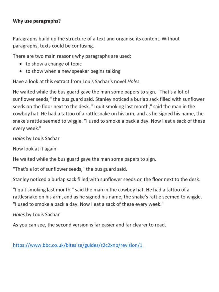 Writing Paragraphs | PDF