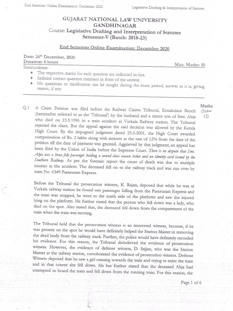 Legislative Drafting and Interpretation of Statutes Dec 2020 | PDF