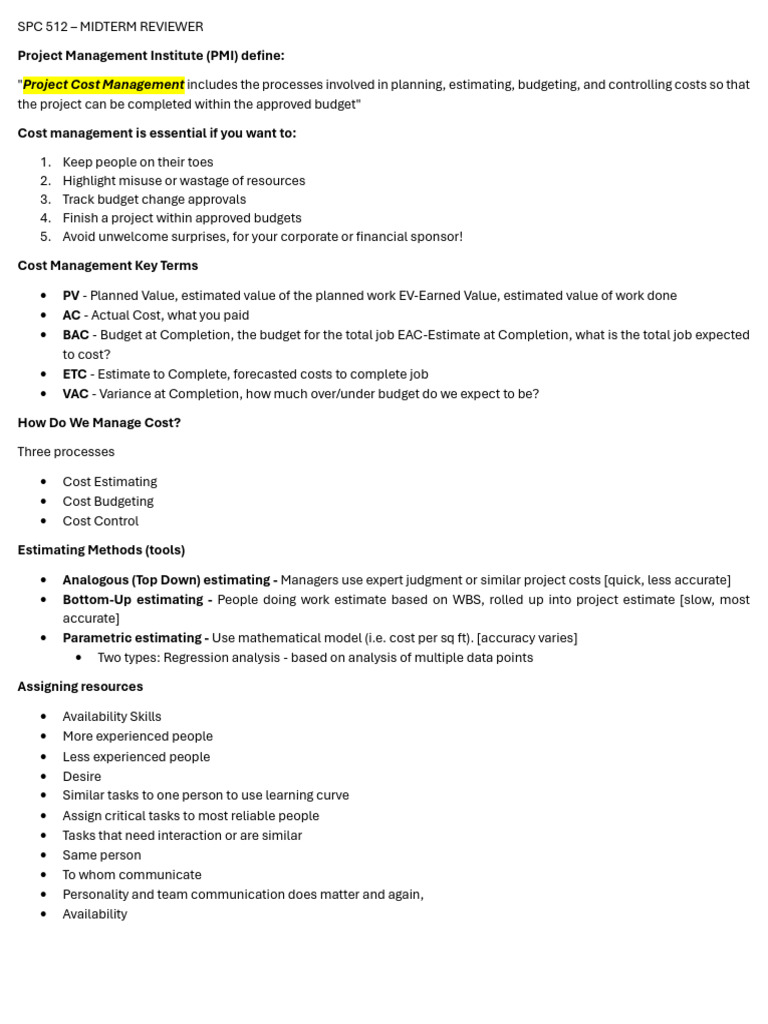 SPC 512 - Midterm Exam | PDF