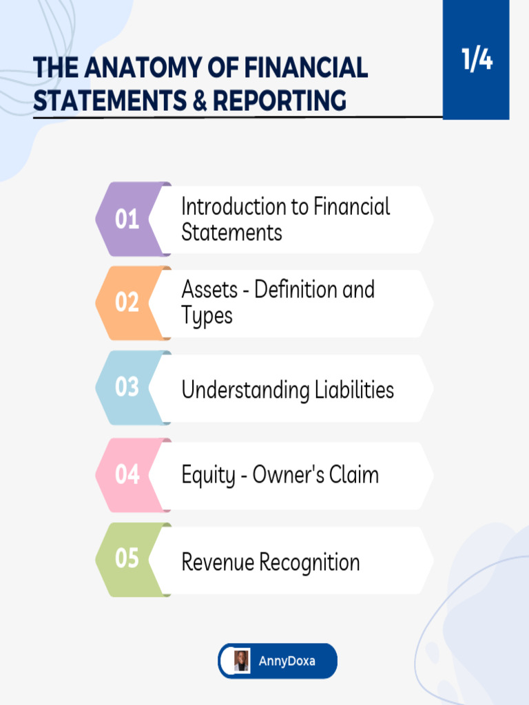 20-Day Series - Anatomy of Financial Statement & Reporting | PDF